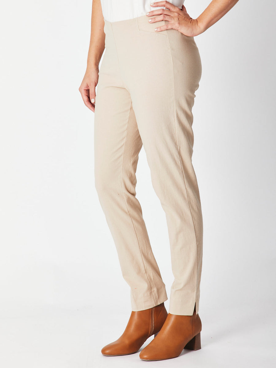 FULL LENGTH COTTON PANT(COTTOLENE - the new bengaline) - SAND 25963- S ...