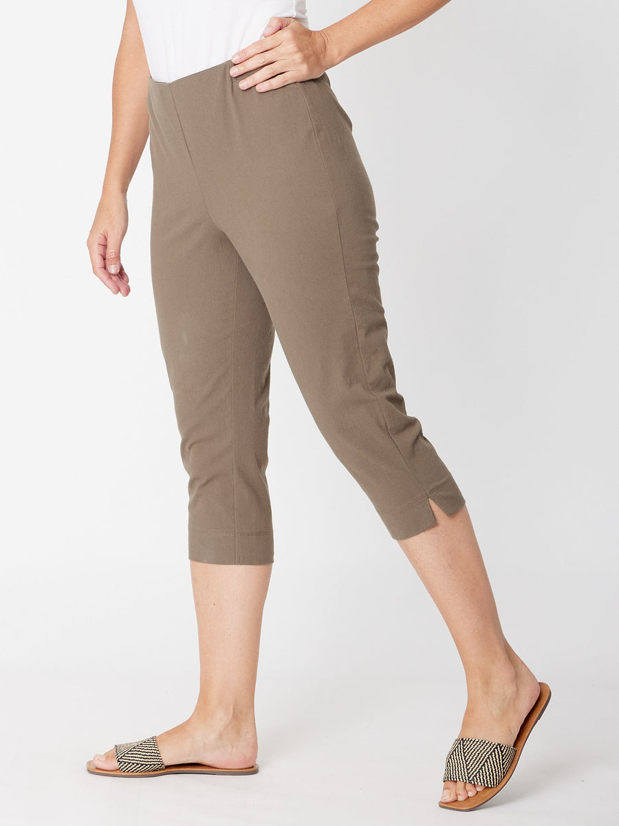 Cottolene Crop 3/4 Pant - Khaki - 30825 – Cordelia St