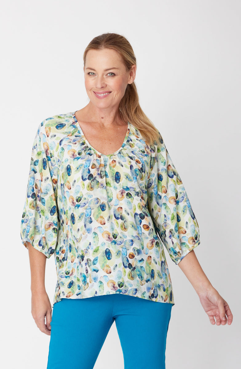 Sunrise Top- Blue - 31941 – Cordelia St