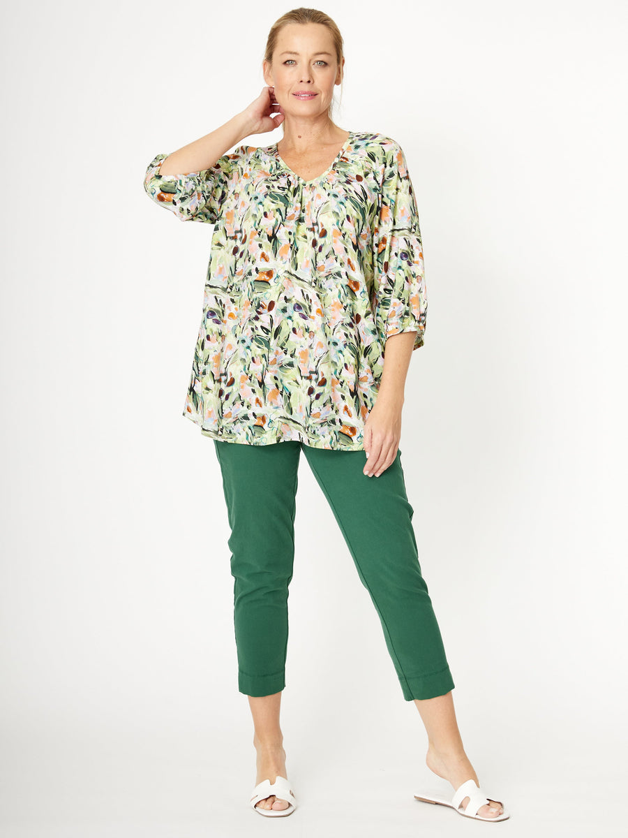 7/8 Slim Cottolen Stretch Pull on Pant COTTOLENE the new bengaline)- F ...